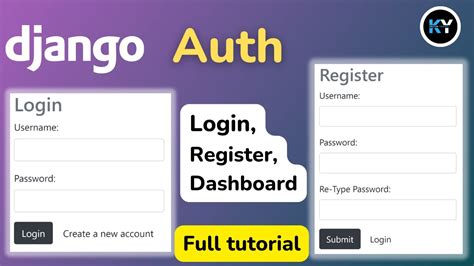 Django Authentication Explained Creating A Login Register And Dashboard System Hindi Youtube