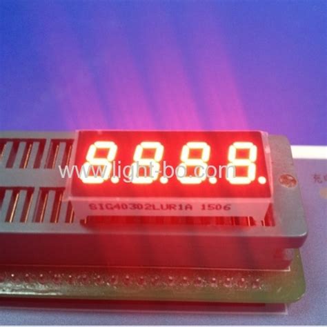 Ultra Red 0 3 4 Digit 7 Segment Led Display Common Cathode For Temperature Indicator