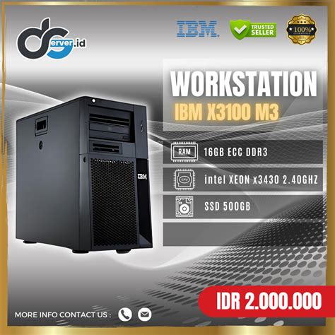 Jual Ibm X3100 M3 Workstation Tower Server Shopee Indonesia