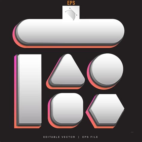 Premium Vector Set Of 3d Banner Design