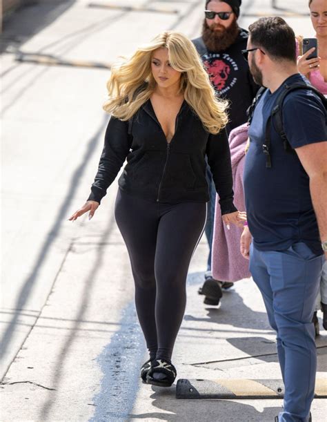 Bebe Rexha Arrives At Jimmy Kimmel Live In Los Angeles 05012023