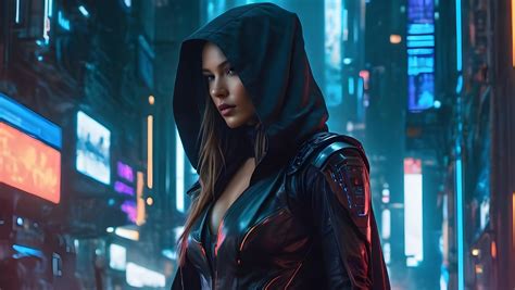 Download Ai Generated Female Assassin Royalty Free Stock