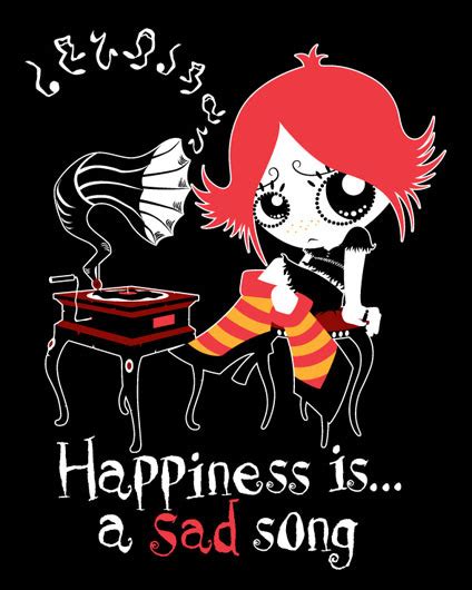 Ruby Gloom Fan Blog Ruby Gloom Happiness Is A Sad Song Tee 2003