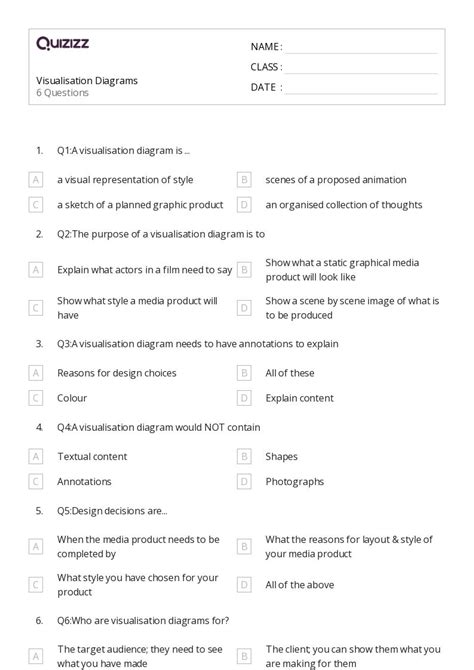 50 Data Visualization Worksheets On Quizizz Free And Printable