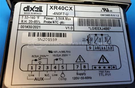Dixell Xr40cx 4n0f7 U Controller Control System Labs
