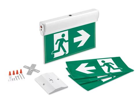 Slim Edge Lit Running Man Exit Sign Simply Retrofits