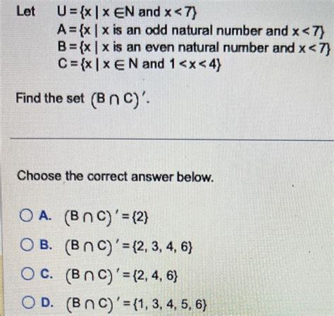 Solved Let U XxN And X