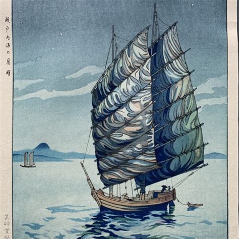 Shintaro Okazaki Seto Sea In Moonlight