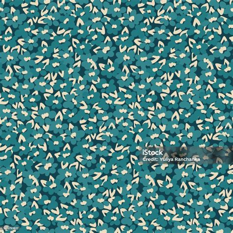 푸른 장식 예술 초원이있는 완벽한 꽃 무늬 작은 식물의 추상적 인 구성 벡터 개화기에 대한 스톡 벡터 아트 및 기타 이미지 개화기 고풍스런 그래픽 프린트 Istock