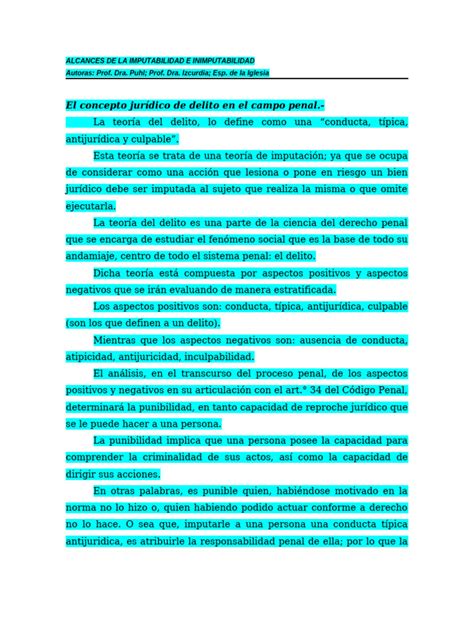 Imputabilidad E Inimputabilidad Penal Pdf Psicosis Ciencias Del Comportamiento