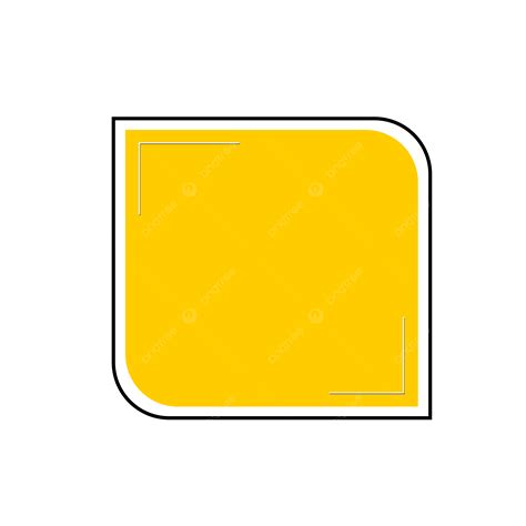 Yellow Text Box Label Vector Geometric Shapes Design Geometric Shapes