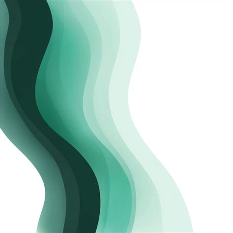 Abstract Green Gradient Creating A Serene Visual Transition Premium Ai Generated Image