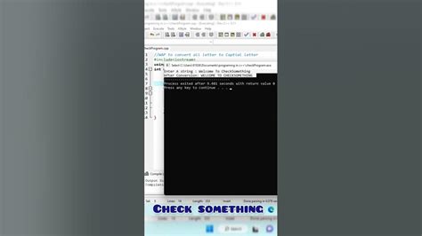 Convert String Into Upper Case Using C String Shorts Viral Youtube