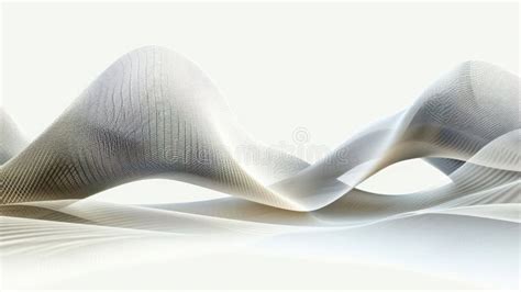 Abstract Waves In Soft Colors Create A Serene Flowing Visual Effect Stock Illustration