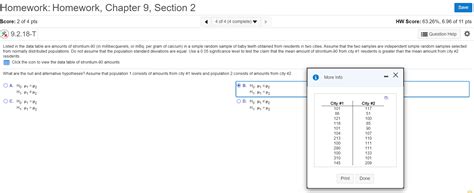 Solved Save Homework Homework Chapter 9 Section 2 Score
