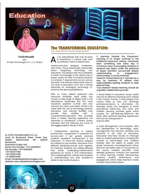 Farida Musaddi On Linkedin Edtech Innovation 2024trends