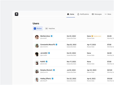Stratis Ui User List By Monty Hayton On Dribbble