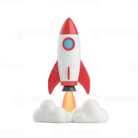 A Sleek Rocket Launching Into The Sky Representing Innovation And Exploration 55058006 Png