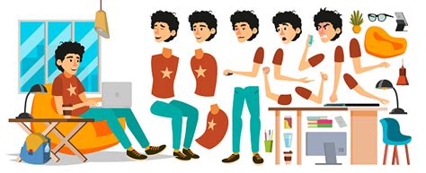 주니어 비즈니스 남자 문자 벡터입니다 작업 남자입니다 시작 합니다 현대 오피스 직장에서 젊은 코더 코딩 소프트웨어 개발입니다