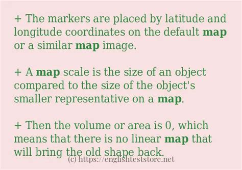 Map Some Example Sentences EnglishTestStore Blog