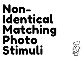 Non Identical Matching REAL Photographs By Therapy In A PDF TPT