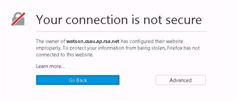 supported web browsers report an error message when accessing rsa authentication manager 8 1
