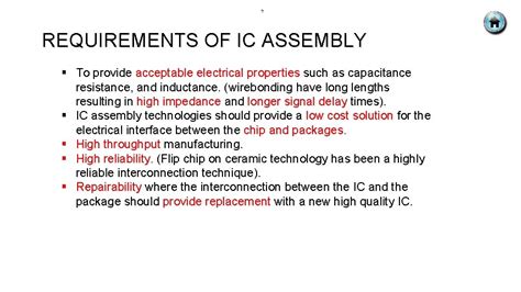Chapter 4 Part 1 Interconnection In Ic Assembly