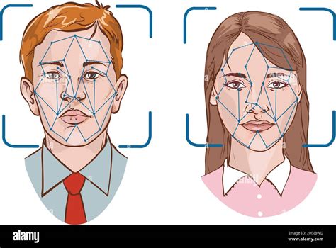 Face Recognition Biometric Security System Stock Vector Image And Art