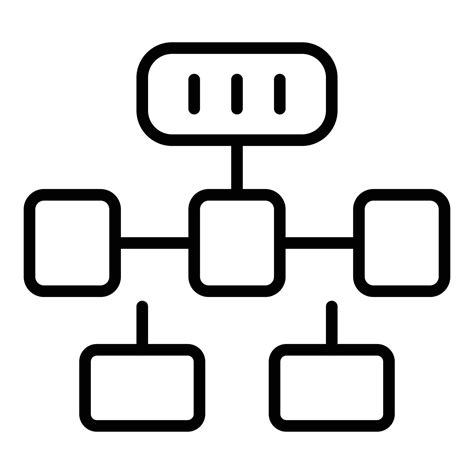 Flow Scheme Icon Outline Vector Workflow Process 14985866 Vector Art At Vecteezy