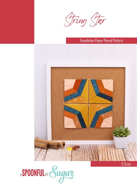String Star Quilt Block A Spoonful Of Sugar