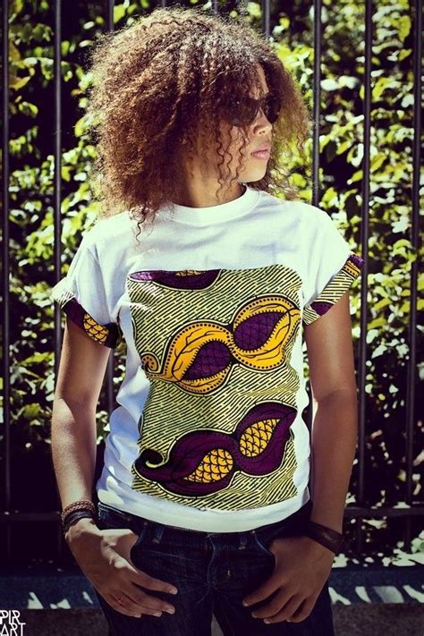 Simple African Print T Shirt Ankara T Shirts Women Ankara T Shirt