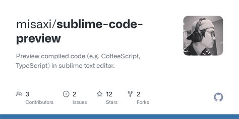 Github Misaxi Sublime Code Preview Preview Compiled Code E G Coffeescript Typescript In