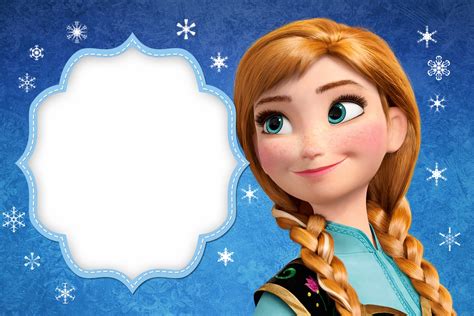 Frozen Blank Birthday Cards Printable