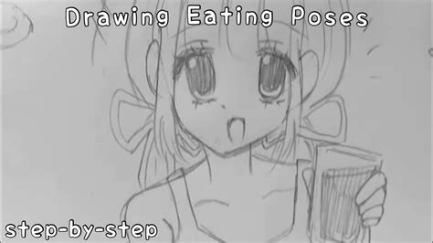 How To Draw Anime Girl Poses Eating Anime Drawing Ideas Beginners