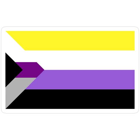Demisexual Nonbinary Flag Colors Sticker Flag Colors Nonbinary Flag