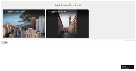 Filepond Examples Codesandbox