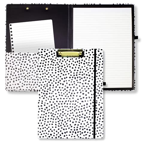 Steel Mill And Co Cute Clipboard Folio With Refillable Lined Notepad And