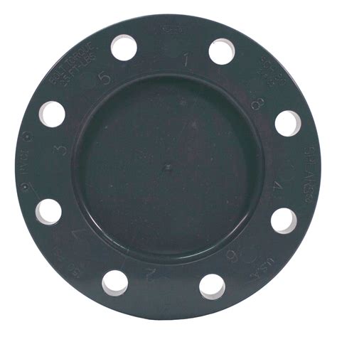 Sch80 Pvc Blind Flange Universally Drilled Waterworks