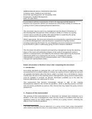 Management Or Directors Going Concern Assessment Template Docx MEMORANDUM GOING CONCERN