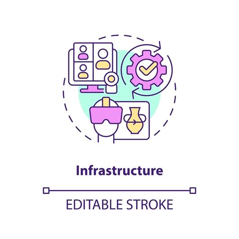 Premium Vector Infrastructure Concept Icon