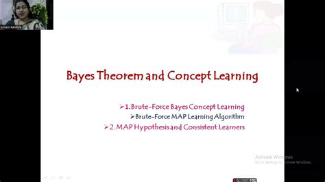 Bayes Theorem And Concept Learning Youtube