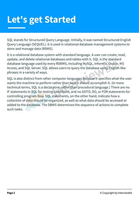 Sql Query Interview Questions Pdf