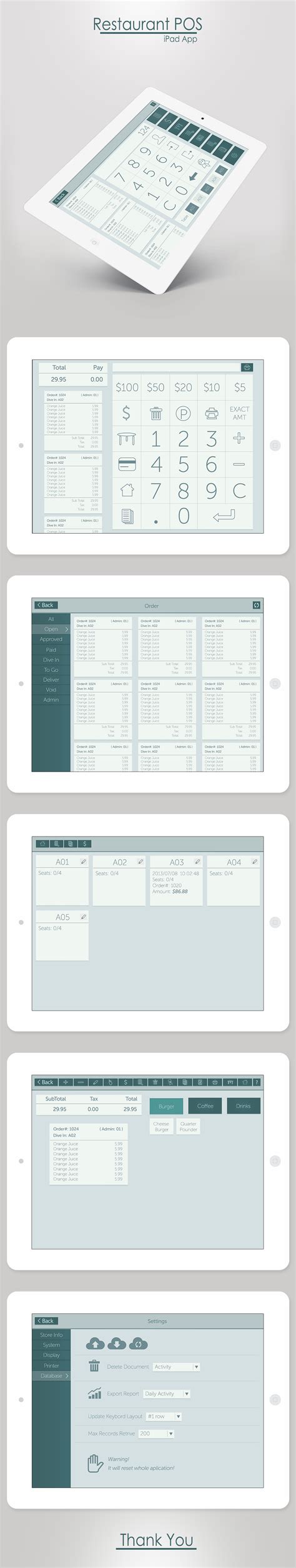 Restaurant POS IPad App On Behance