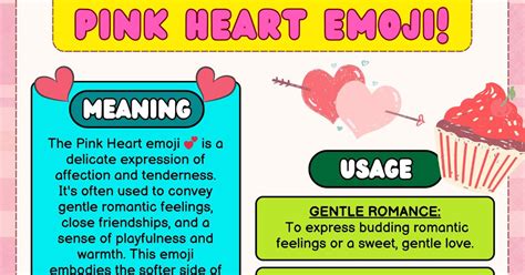 Pink Heart Meaning What Does This Emoji Mean • 7esl