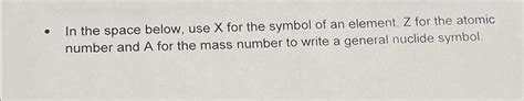 Solved In The Space Below Use X For The Symbol Of An Chegg Com