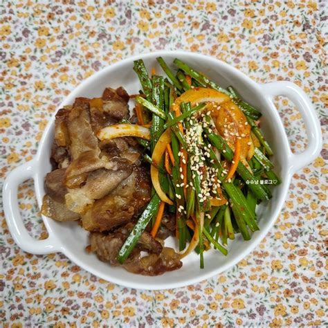 부추무침 양념 레시피 부추 요리