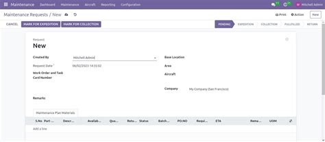 Odoo ERP Implementation Of Inventory And Maintenance Module For Airlines Company KTree