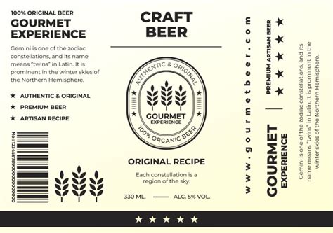 Free Beer Label Templates To Edit Wepik