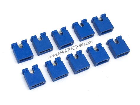 Jumper Cap 2 Pins Female Pitch 254mm Blue ขาย Arduino เซนเซอร์ และ