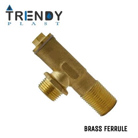 T Shape Threaded Mm Brass Ferrule Valve Thread Size Mm Length Size Mm Dia At Rs